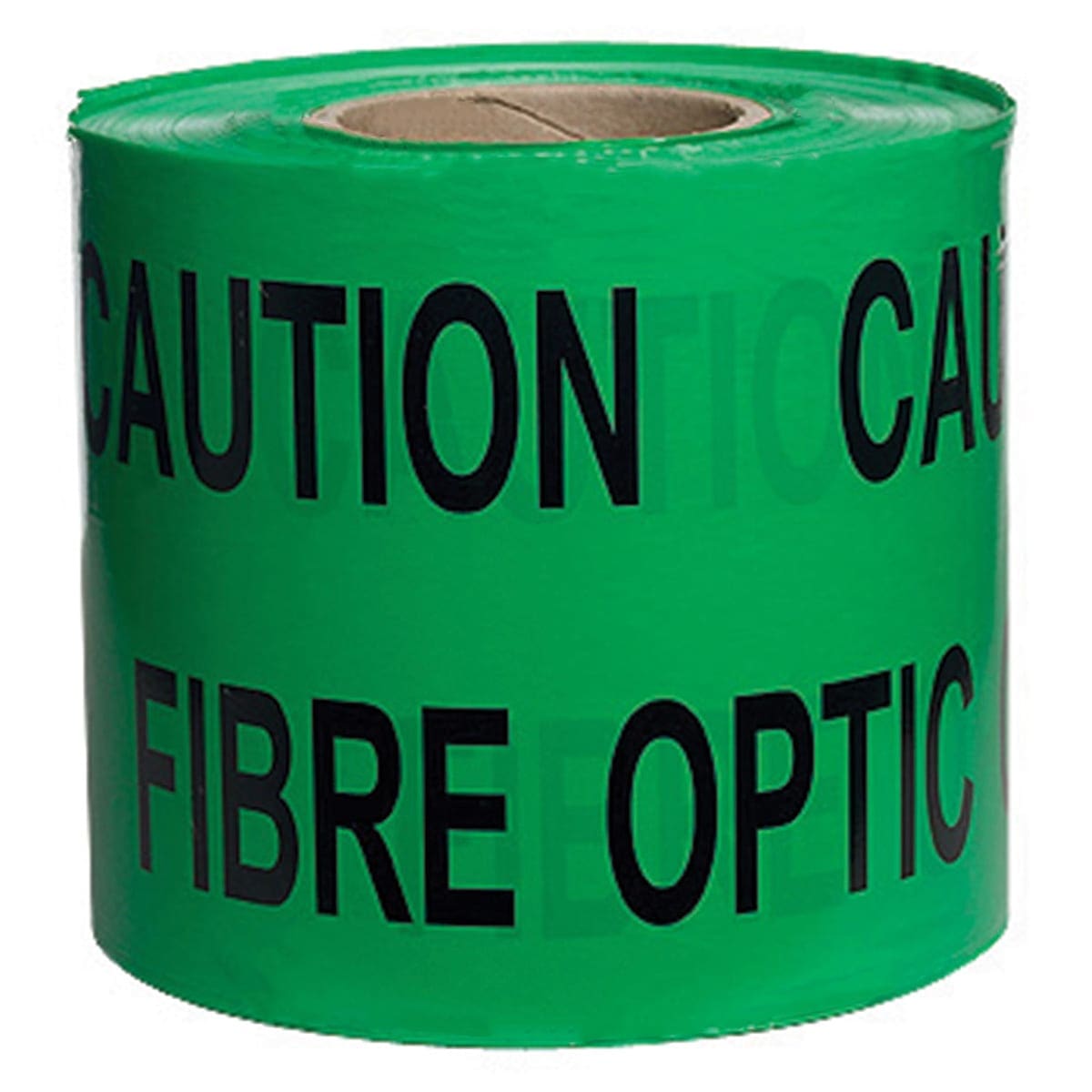Underground Warning Tape 150mm x 365m - Caution Fibre Optic - Hub Packaging